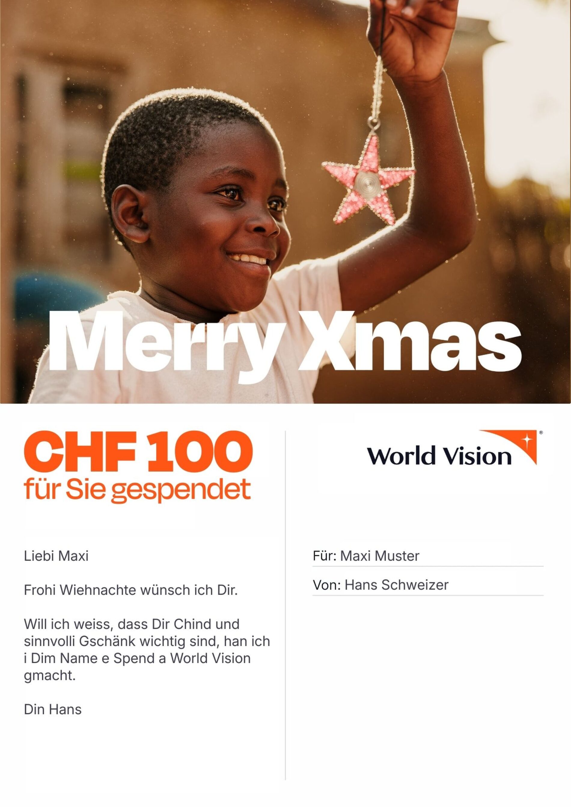 Vision und Werte – World Vision